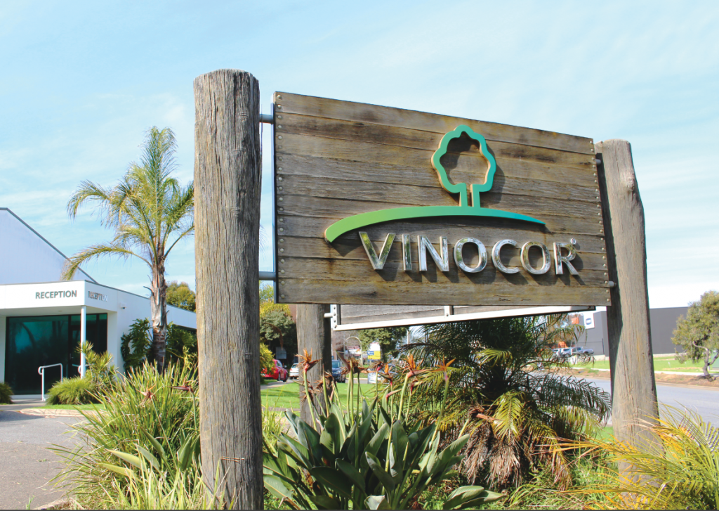 Vinocor Front Signage - Leading Australasian Wine Cork Group